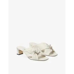JIMMY CHOO Rafi 45 Soft Leather Mules