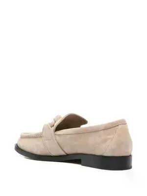 Bottega Veneta Astaire Knotted Loafers In Suede - Neutrals