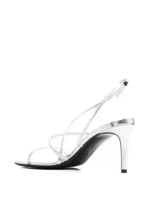 Khaite Loop Metallic-effect Strappy Sandals