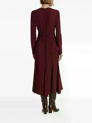 Alberta Ferretti Gathered Detail Midi Dress