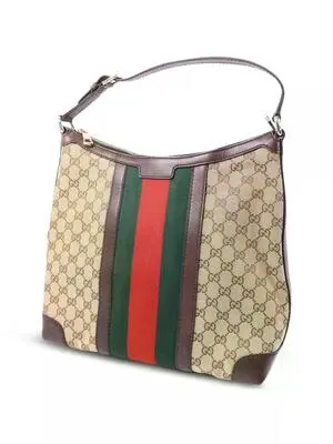 Gucci Gg Canvas Web Stripe Shoulder Bag