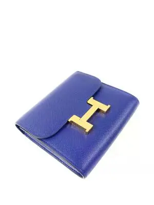 Hermès Constance Leather Wallet - Blue