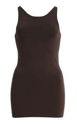 TOTEME Classic Compact Knit Tank Top - Brown