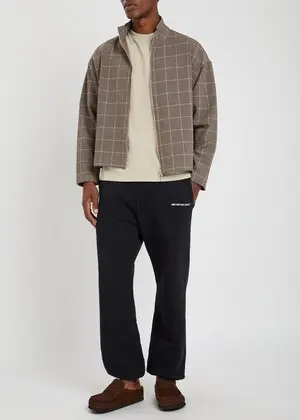 MKI MIYUKI ZOKU Checked Textured Woven Track Jacket