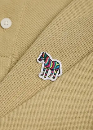 Paul Smith Appliquéd Piqué Cotton Polo Shirt - Brown
