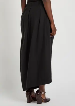 Issey Miyake Twisted Draped Cotton-blend Trousers