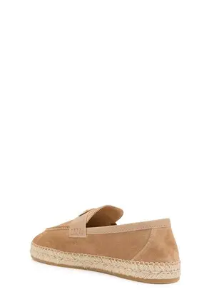 Valentino Garavani Vlogo Suede Espadrille Loafers