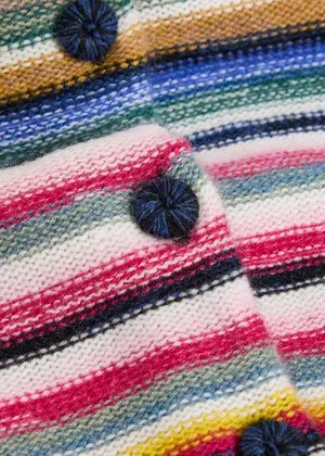 Suzie Kondi Striped Cashmere Cardigan - Multicoloured