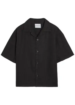 MKI MIYUKI ZOKU Vacation Linen Shirt - Black