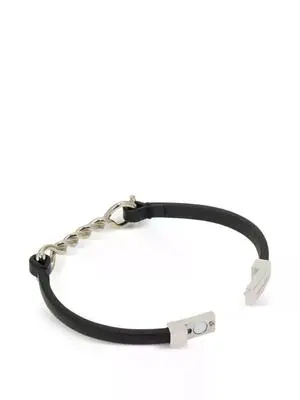 FERRAGAMO Gancini Leather Bracelet