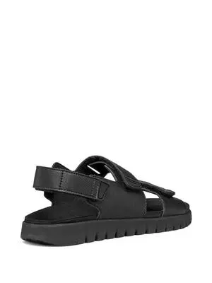 Geox Flextride S Touch-strap Sandals - Black