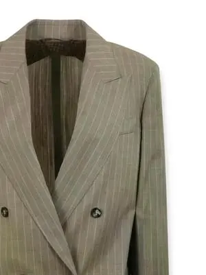 Max Mara Pinstripe Double-breasted Blazer