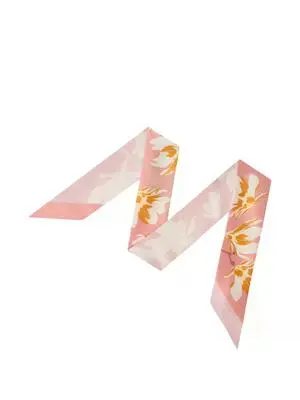 Furla Metropolis Floral-print Scarf - Pink