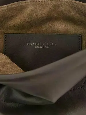 Brunello Cucinelli Monili Clutch Bag - Brown