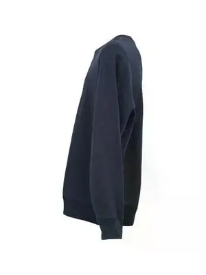 Burberry Navy Cotton Embroidered Logo Sweatshirt