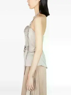 Rokh Halterneck Corset Top With Detachable Waist Belt
