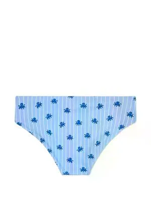 MC2 SAINT BARTH Octopus Print Swim Briefs - Blue