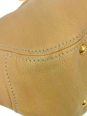 Prada Buckle-detail Leather Tote Bag
