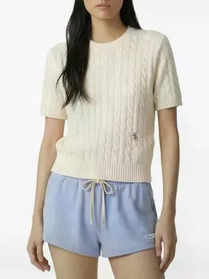SPORTY & RICH Src Cable-knit Sweater