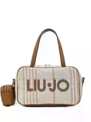 Liu Jo Logo Patch Bowling Bag - Neutrals