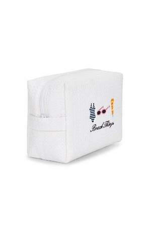 ABBODE Beach Things Waffle Pouch - Cloud