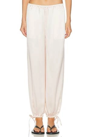 EAVES Dara Silk Pant - Blush