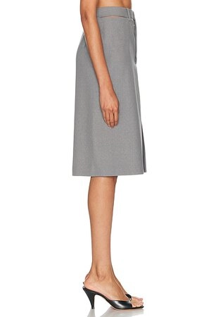 JIL SANDER High Waisted Midi Skirt