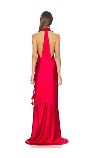 SAU LEE Delphine Satin Gown