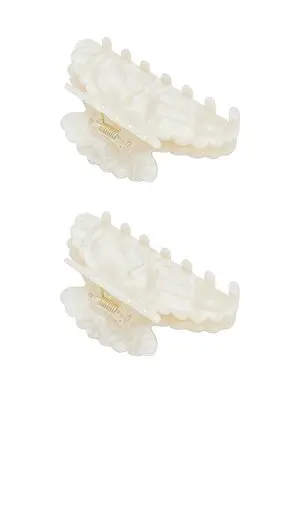 LOEFFLER RANDALL Yuri Pearl Resin Hair Clips