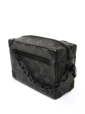 LOUIS VUITTON Mini Soft Trunk Monogram Eclipse Cross Body Bag - Black