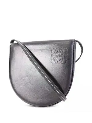 Loewe Debossed Anagram Shoulder Bag - Black