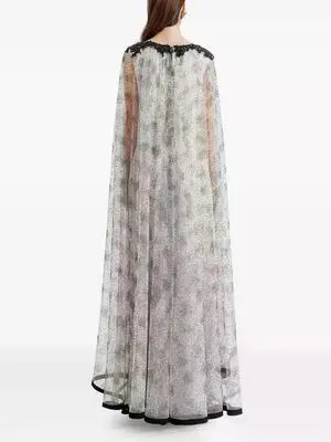 GEMY MAALOUF Floral Appliqué Gown