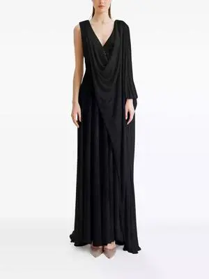 GEMY MAALOUF Sequin Detail V-neck Gown