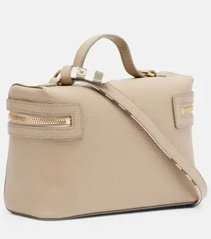 Burberry Bloomsbury Leather Vanity Bag - Beige