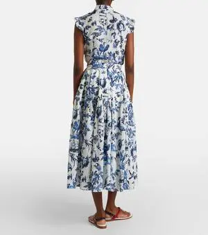 Erdem Floral Jacquard Midi Skirt