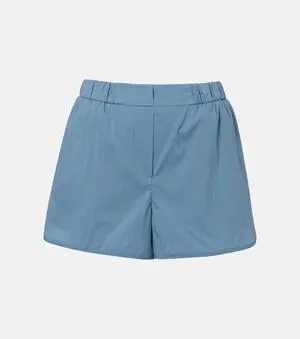 NORBA Shell Cotton-blend Shorts - Blue