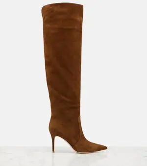 GIANVITO ROSSI Suede Knee-high Boots - Brown