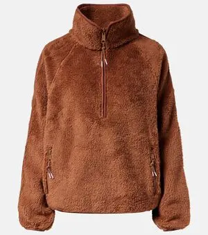 The Upside Harlow Fleece Half-zip Sweatshirt - Brown