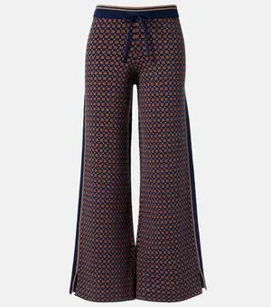 The Upside Lumiere Juniper Geometric Print Cotton-blend Sweatpants