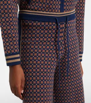 The Upside Lumiere Juniper Geometric Print Cotton-blend Sweatpants