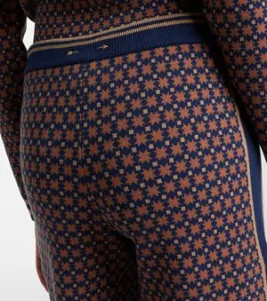 The Upside Lumiere Juniper Geometric Print Cotton-blend Sweatpants