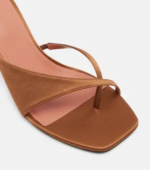 Amina Muaddi Shiona Satin Sandals