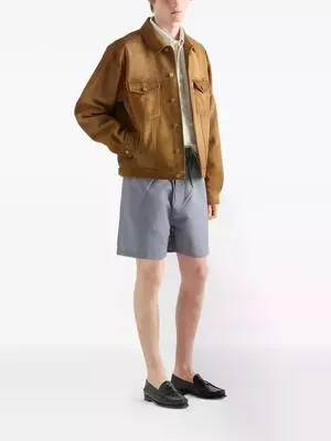 Prada Suede Jacket With Aged Finish