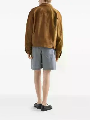 Prada Suede Jacket With Aged Finish