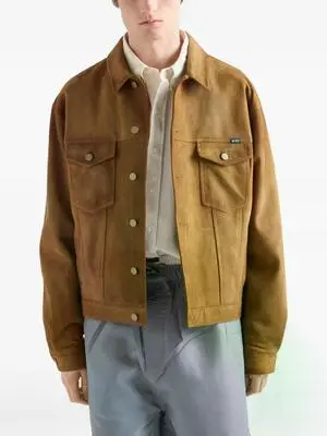 Prada Suede Jacket With Aged Finish