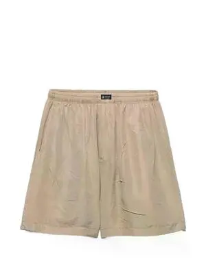Prada Silk Bermuda Shorts - Neutrals