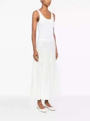 Sandro Knitted Sleeveless Dress With Bead Embellishment