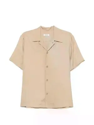 Sandro Shark-collar Short-sleeve Shirt