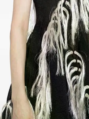 CFCL Sleeveless Top With Fringe Trim
