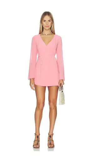 BELLA VENICE The Ariana Wrap Dress - Pink
